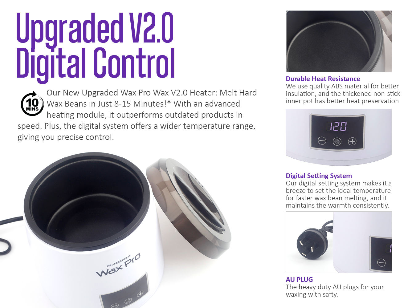 Freshine | Pro Waxing Kit Wax Pot Heater Supplies | Pro Digital Waxing ...