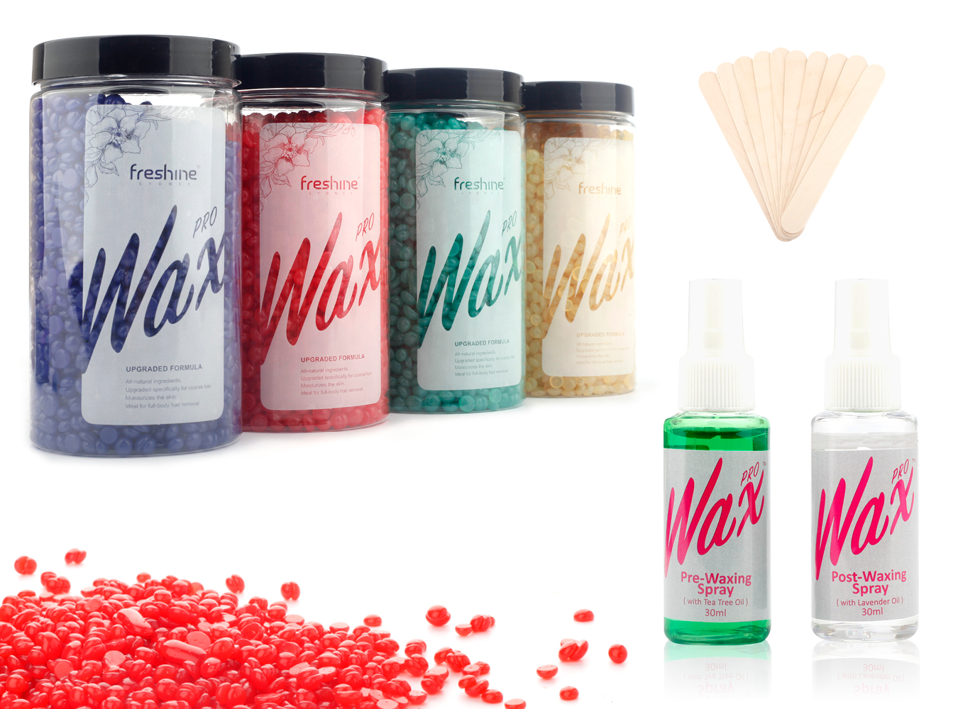 Freshine | Pro Waxing Kit Wax Pot Heater Supplies | Pro Hard Wax Beads ...