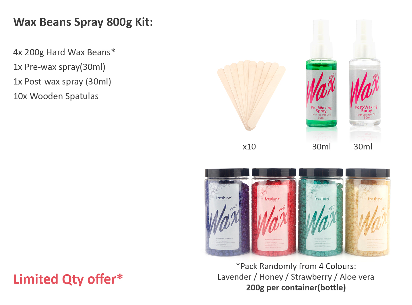 Freshine | Pro Waxing Kit Wax Pot Heater Supplies | Pro Hard Wax Beads ...